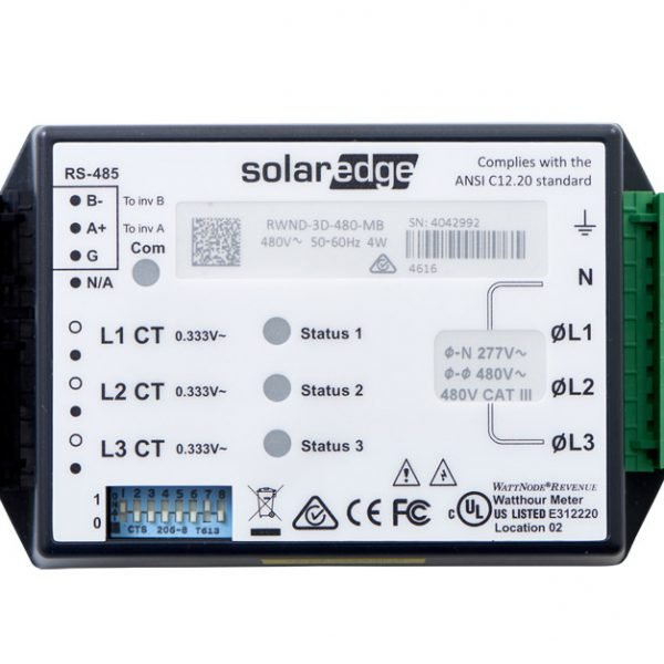 Medidor Energético SolarEdge Energy Meter con Modbus | TeknoSolar.com