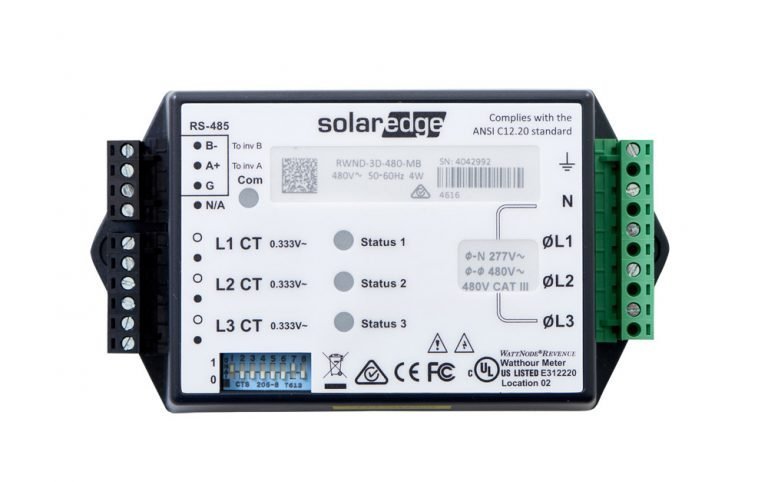 Medidor Energético SolarEdge Energy Meter con Modbus | TeknoSolar.com