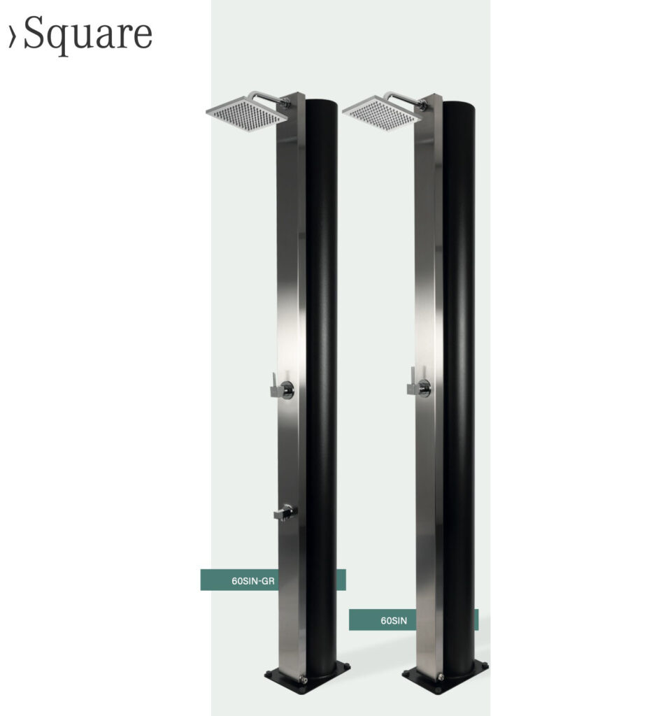 Ducha Solar Square 60L | TeknoSolar.com